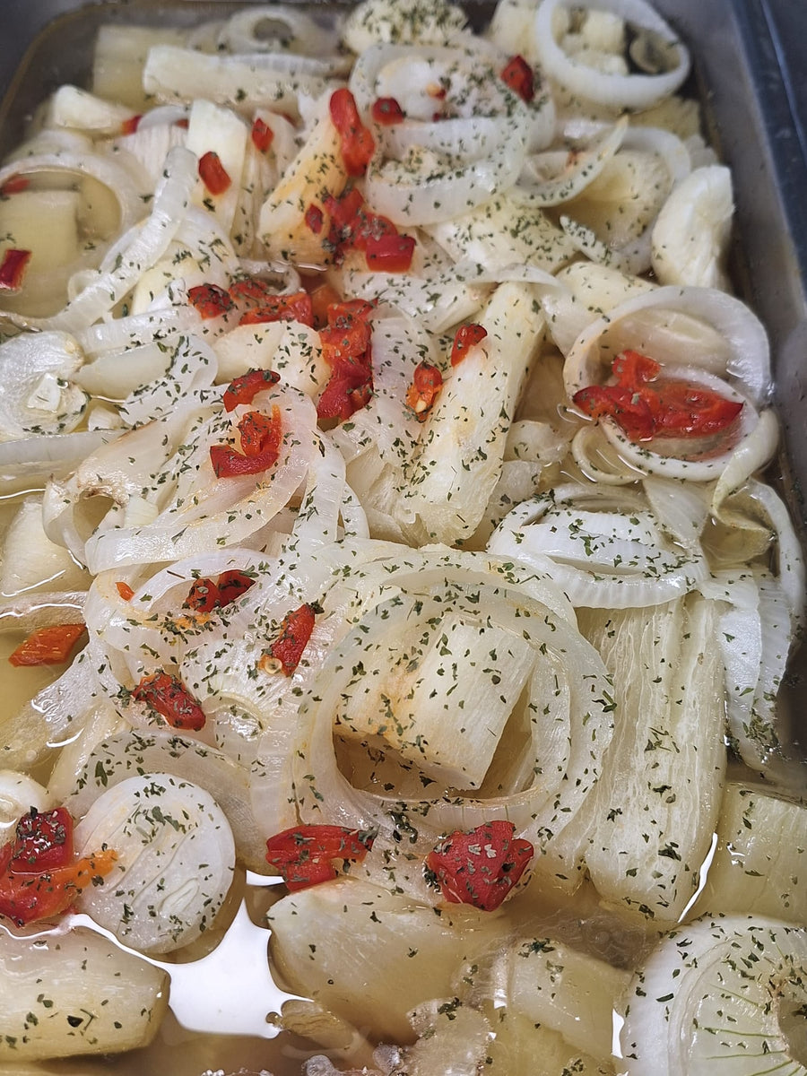 Yuca en Escabeche – Lechonera Los Pinos Inc